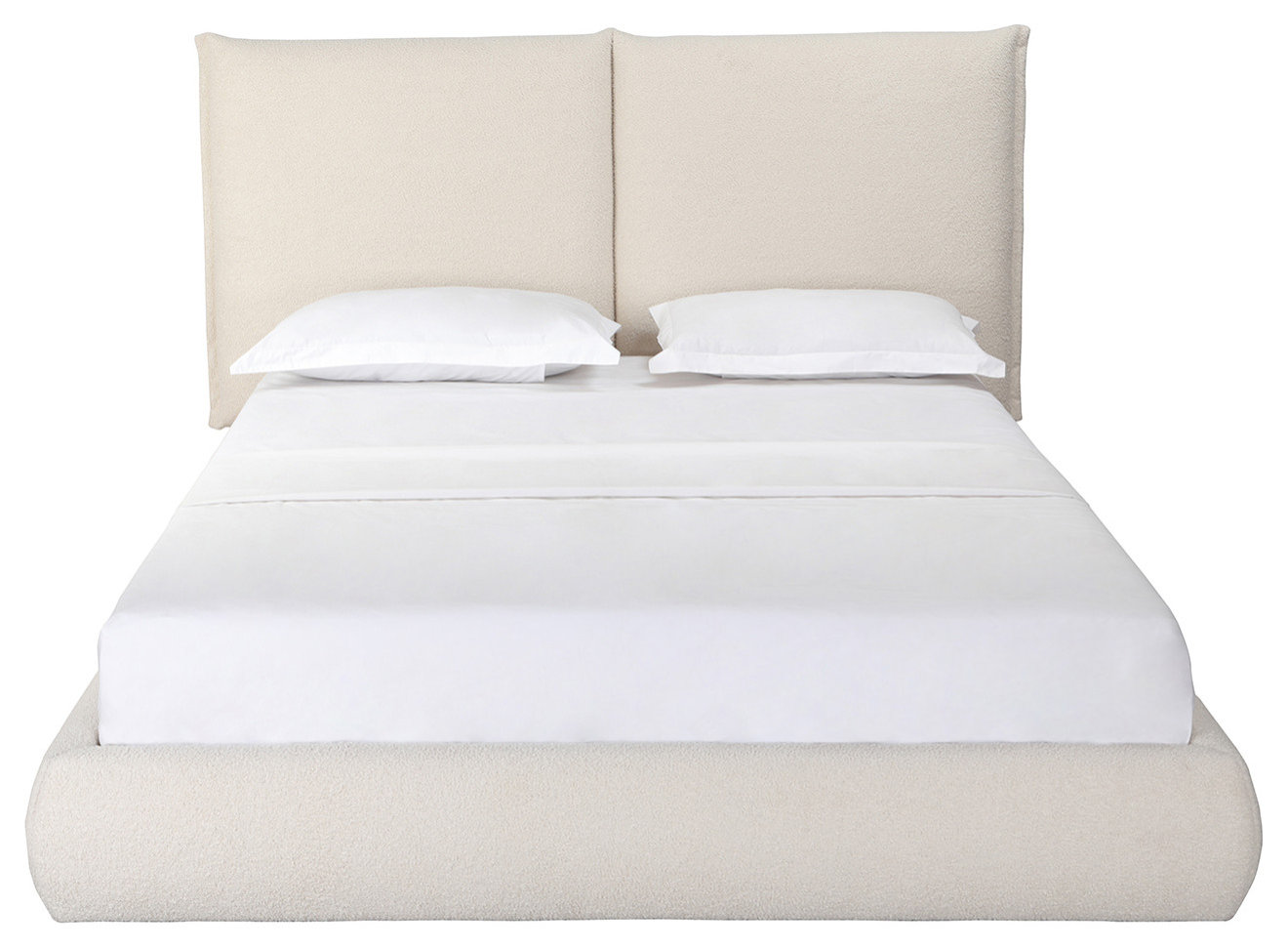 Eric Bed Queen, Beige - Transitional - Platform Beds - by First of a ...