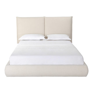 Eric Bed Queen, Beige - Transitional - Platform Beds - by First of a Kind USA Inc | Houzz