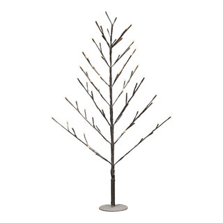 LED Lighted Tree Decor 34.75"H - Modern - Artificial Plants And Trees ...