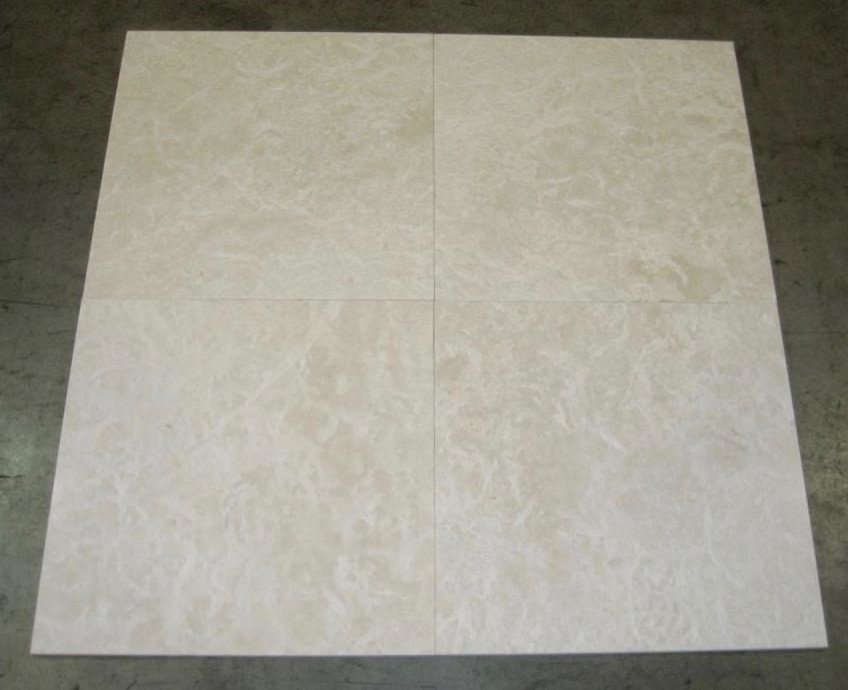 Botticino Fiorito Marble Tiles, Polished Finish, 12"x12", Set of 1280 ...