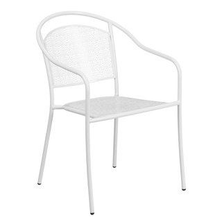 Black Round Back Patio Chair - Contemporary - Outdoor Dining Chairs ...
