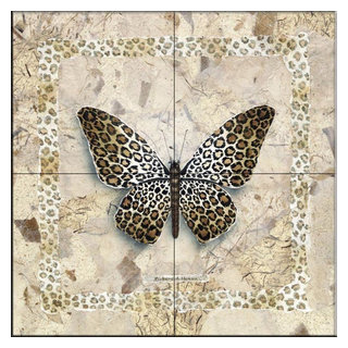 Tile Mural, A Little Leopard by Richard Henson, 12" x 12" (4 Tiles ...