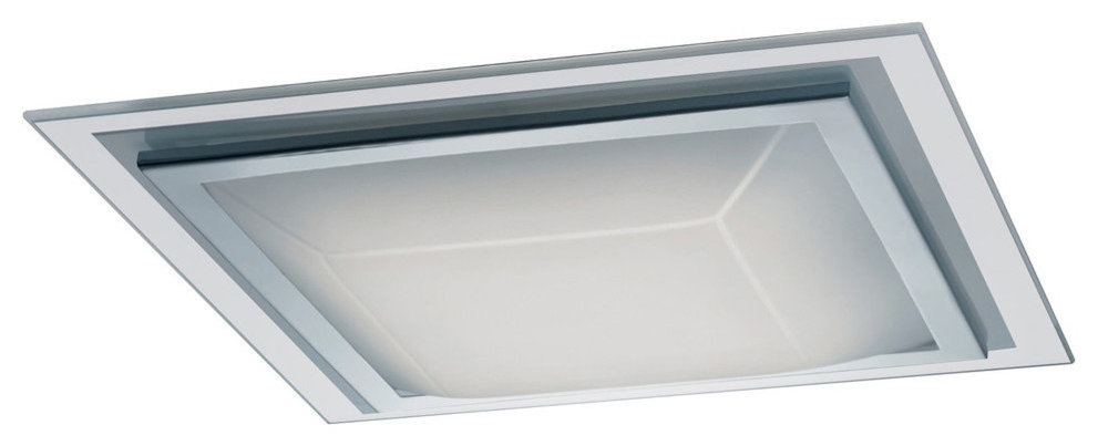 Pyramid LED Ceiling Light, Chrome - Contemporary - Flush-mount Ceiling ...