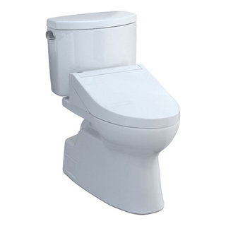 TOTO Vespin II WASHLET+ Two-Piece Toilet with C5 Bidet Seat, 1.28 GPF ...
