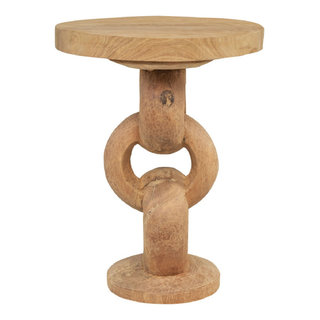 Wooden Link Side Table L, Versmissen Chain - Rustic - Side Tables And ...