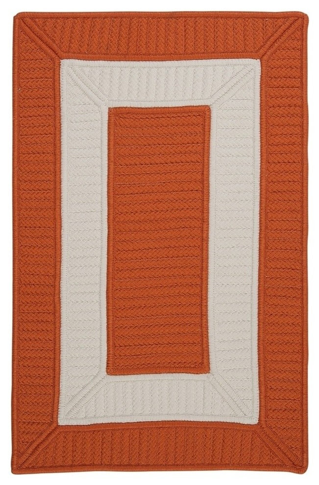 Colonial Mills Rope Walk CB93 Rust Indoor/Outdoor Area Rug, 2'x10 ...