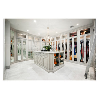 Mirrored Primary Suite Closet - Midcentury - Closet - Phoenix - by ...