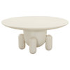 Gabby Contemporary White Round Coffee Table - Transitional - Coffee ...