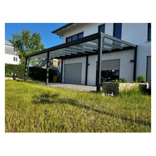 Trendline Terrassenüberdachung mit VSG-Verglasung 8m x 4m - Modern ...
