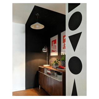Black and White Colour Block Hallway Corner - Hallway & Landing ...