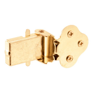 Double Hung Wood Window Flip Latch, Brass Plated - Window Hardware And ...