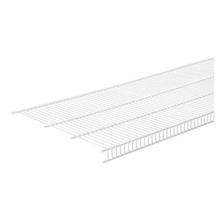 ClosetMaid® 139500 Vinyl Coated Steel Close Mesh Wire Shelf, White, 6 ...