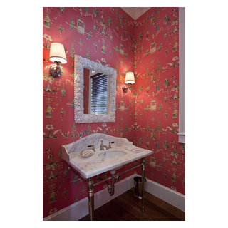 "This Old New House" - Tropical - Powder Room - Miami - by Mackle ...