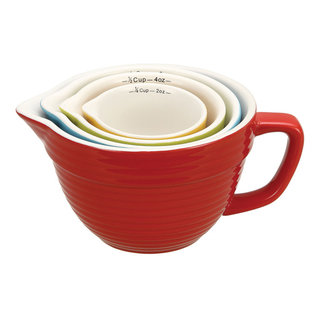 Bowl Shaped Measuring Cups (Set of 4 Sizes) - Contemporary - Measuring ...