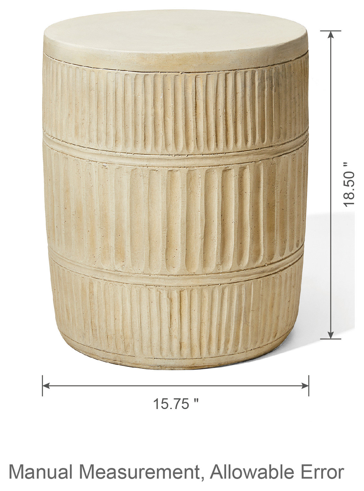 18.5'' Multi-Functional Mgo Garden Stool - Contemporary - Accent And ...