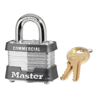 Master Lock 3KA 3210 Padlock, Keyed Alike Key, Steel Shackle ...