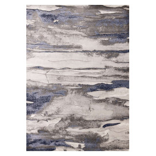 Chase Collection Blue Grey Calm Sky Rug, 2'0"x3'7" - Contemporary ...