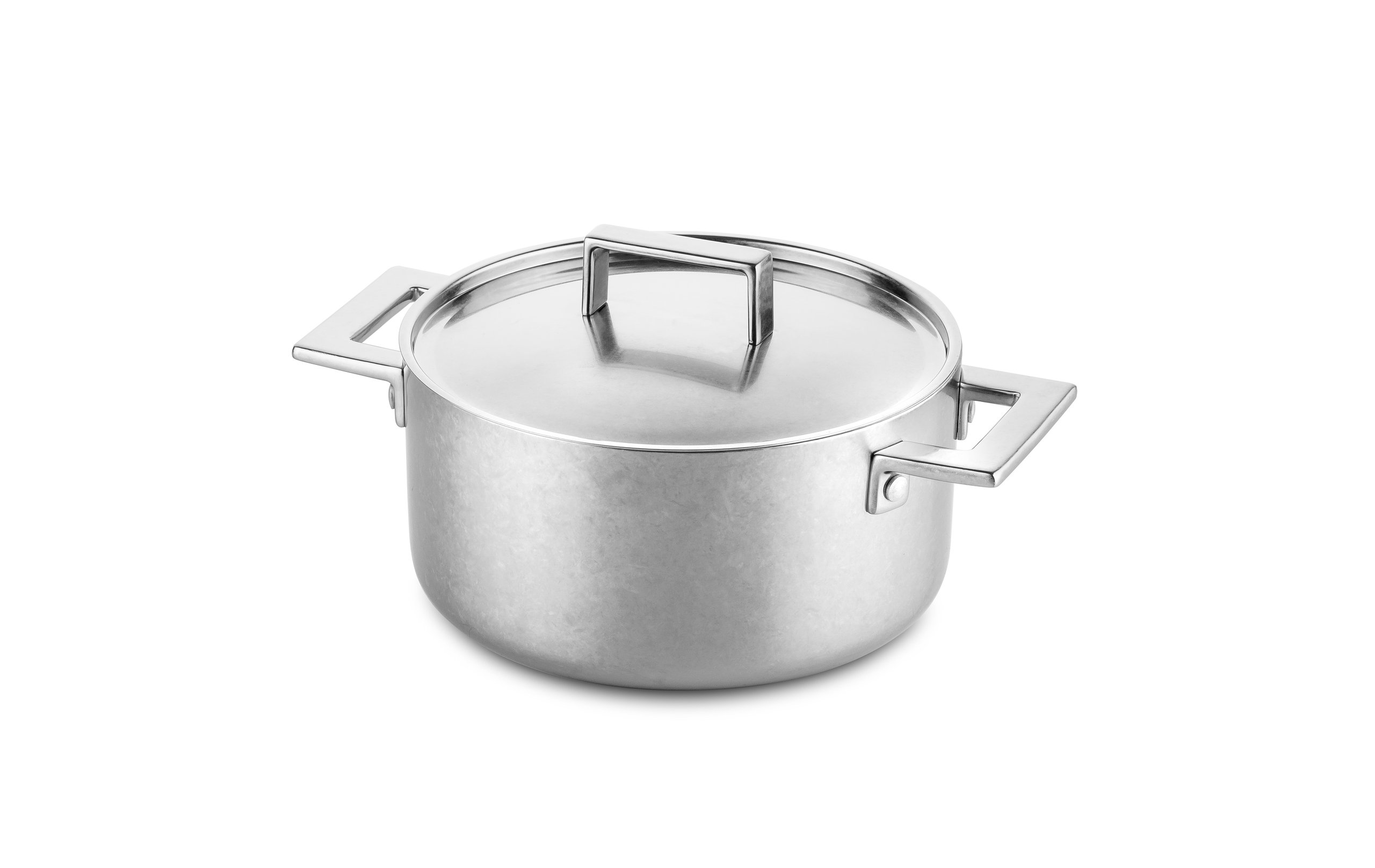 Attiva Pewter Casserole Dish Dual Handles, 8"Dia - Industrial - Dutch ...
