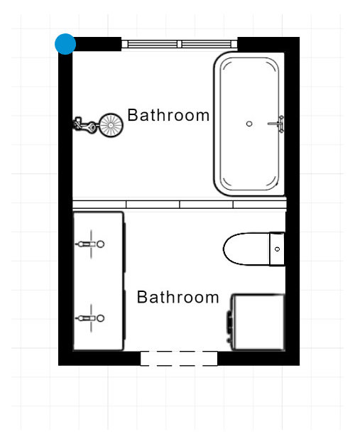 Master Bath layout 8'x11'