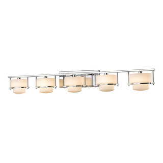 Porter 5-Light Bathroom Vanity Light In Chrome, 43.000 - Transitional ...