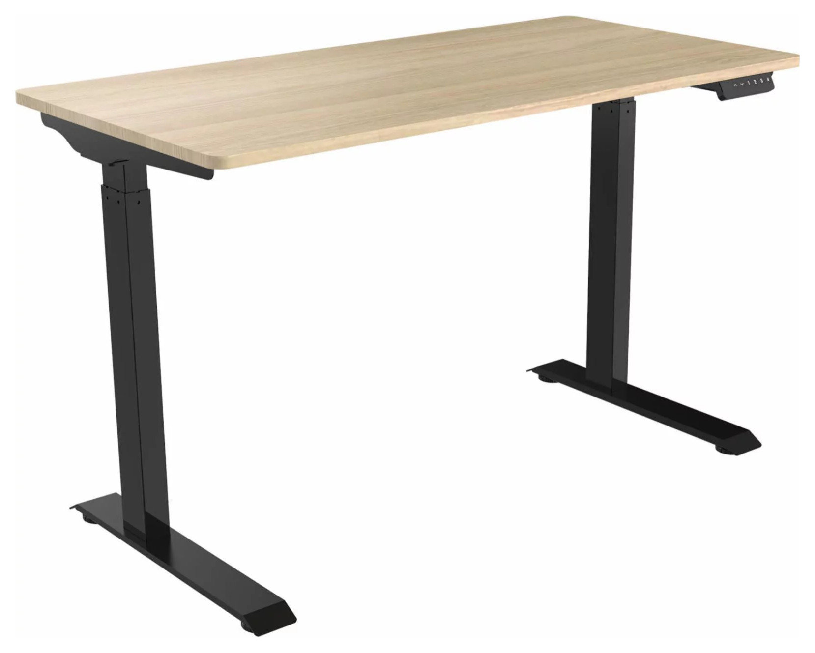 Modern Electric Desk, Black Painted Metal Legs With Adjustable Worktop ...