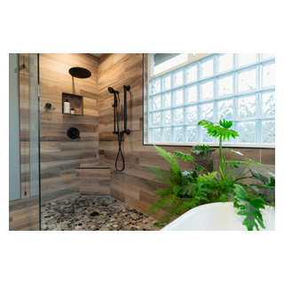 Bothell Nature Oasis - Rustic - Bathroom - Seattle - by Designed Smart ...
