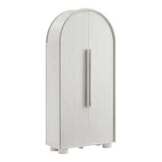Bellamy Tall Arched Storage Cabinet - Transitional - Storage Cabinets ...