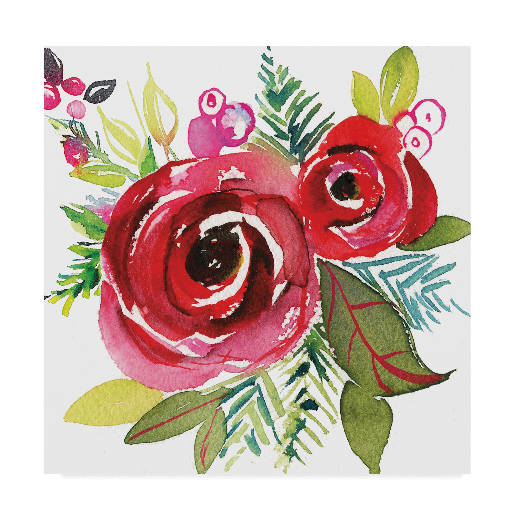 Kristy Rice 'Scarlett O Christmas VI' Canvas Art, 24"x24 ...