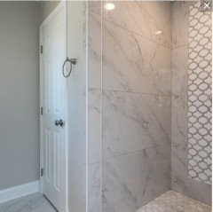 Bathroom shower porcelain tile 12x24" or 24x48"? | Houzz Forum
