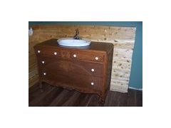 Bathroom vanity P-trap Location