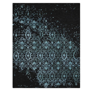 Nourison Opaline Midnight Blue Area Rug 7'9"x9'9", 3'9" x 5'9 ...