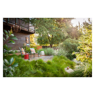 Secluded Front Yard Patio - Rustic - Patio - Los Angeles - by FormLA ...