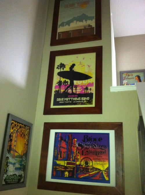 How to display growing concert poster collection