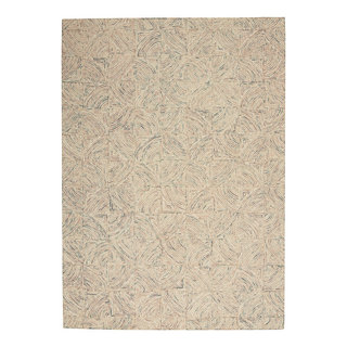 Nourison Interlock Itl05 Rug, Ivory and Multi, 3'9"x5'9" - Contemporary ...