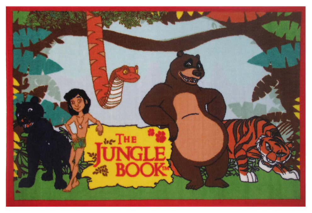 Fun Rugs Jungle Book Collection The Jungle Book Area Rug, 39"x58 ...