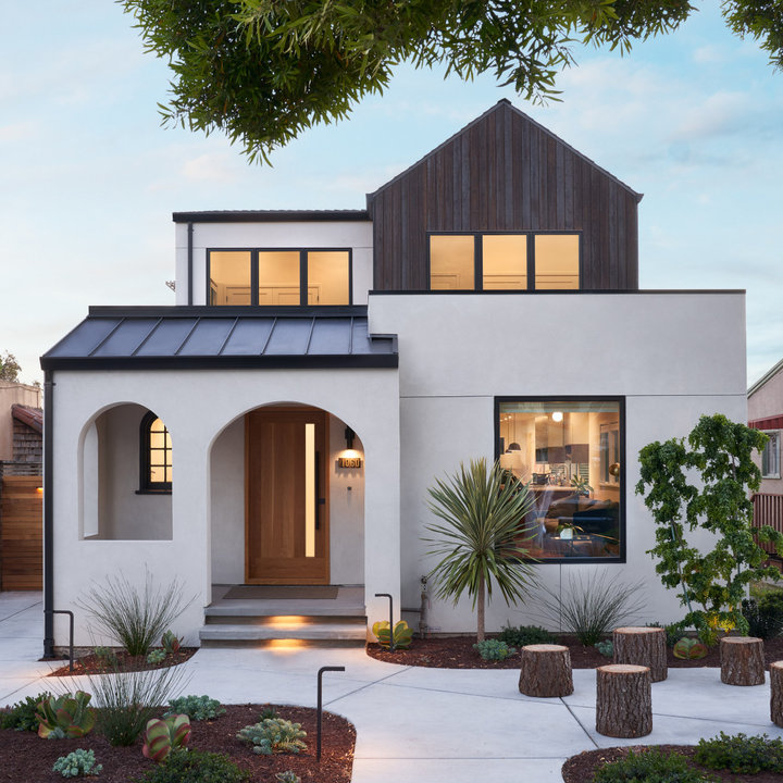 75 Most Popular 75 Beautiful White Render House Exterior Ideas and ...