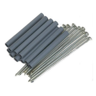 Amerimax 29044 Galvanized Spike and 5" Ferrule, 7", 10-Pack - Nails ...