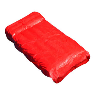 72" Red Inflatable SunSoft Swimming Pool Mattress Lounger Float ...