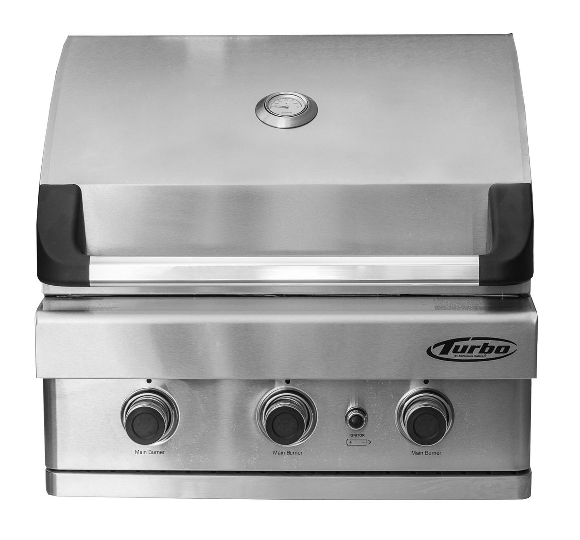 Turbo 3-Burner Built-In Gas Grill - Contemporary - Outdoor Grills - by ...