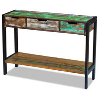 vidaXL Solid Reclaimed Wood Sideboard Side Console Table Highboard 3 ...