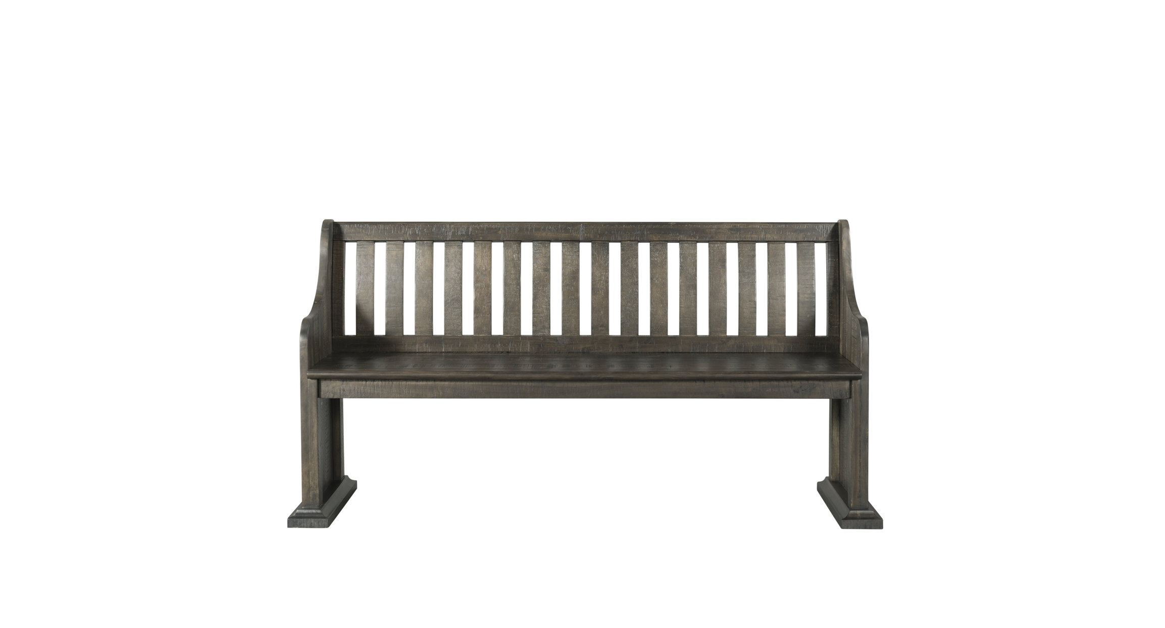 Picket House Furnishings Stanford Pew Bench in Dark Ash - Rustic ...