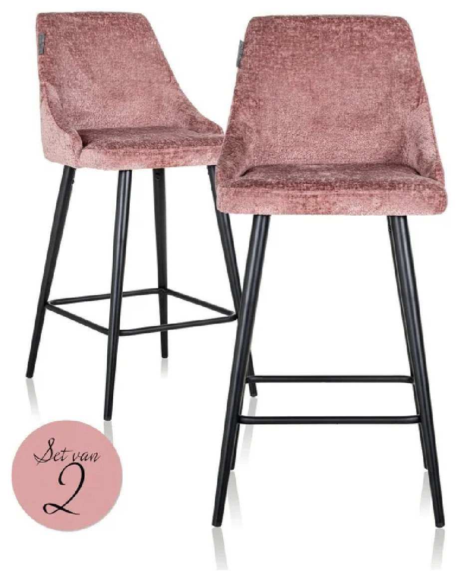 Modern Minimalist Counter Stools (2) | OROA Brooke - Midcentury - Bar ...