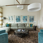 Bromi Design Lynch White and Red Flush Mount - Contemporary - Flush ...