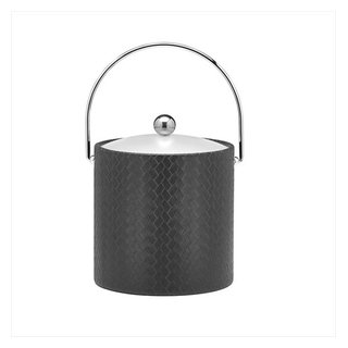 Kraftware San Remo Eclipse Ice Bucket With Lucite Lid - Traditional ...