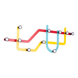 Subway Multi Hook, Multi-Colored - Contemporary - Wall Hooks - by Umbra ...