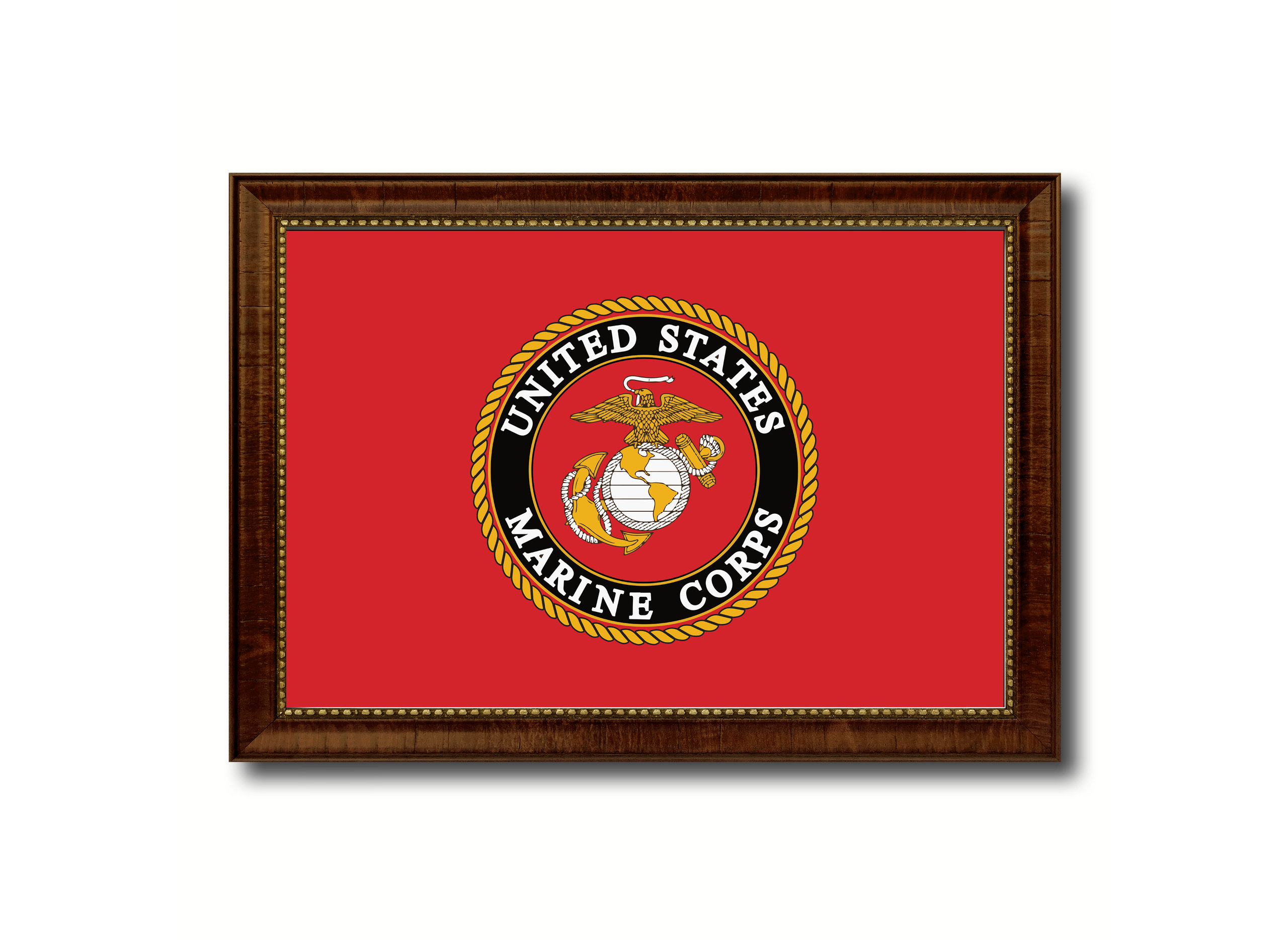 US Marine Corps Emblem Military Flag Canvas Print, 15"x21", 21"x30 ...