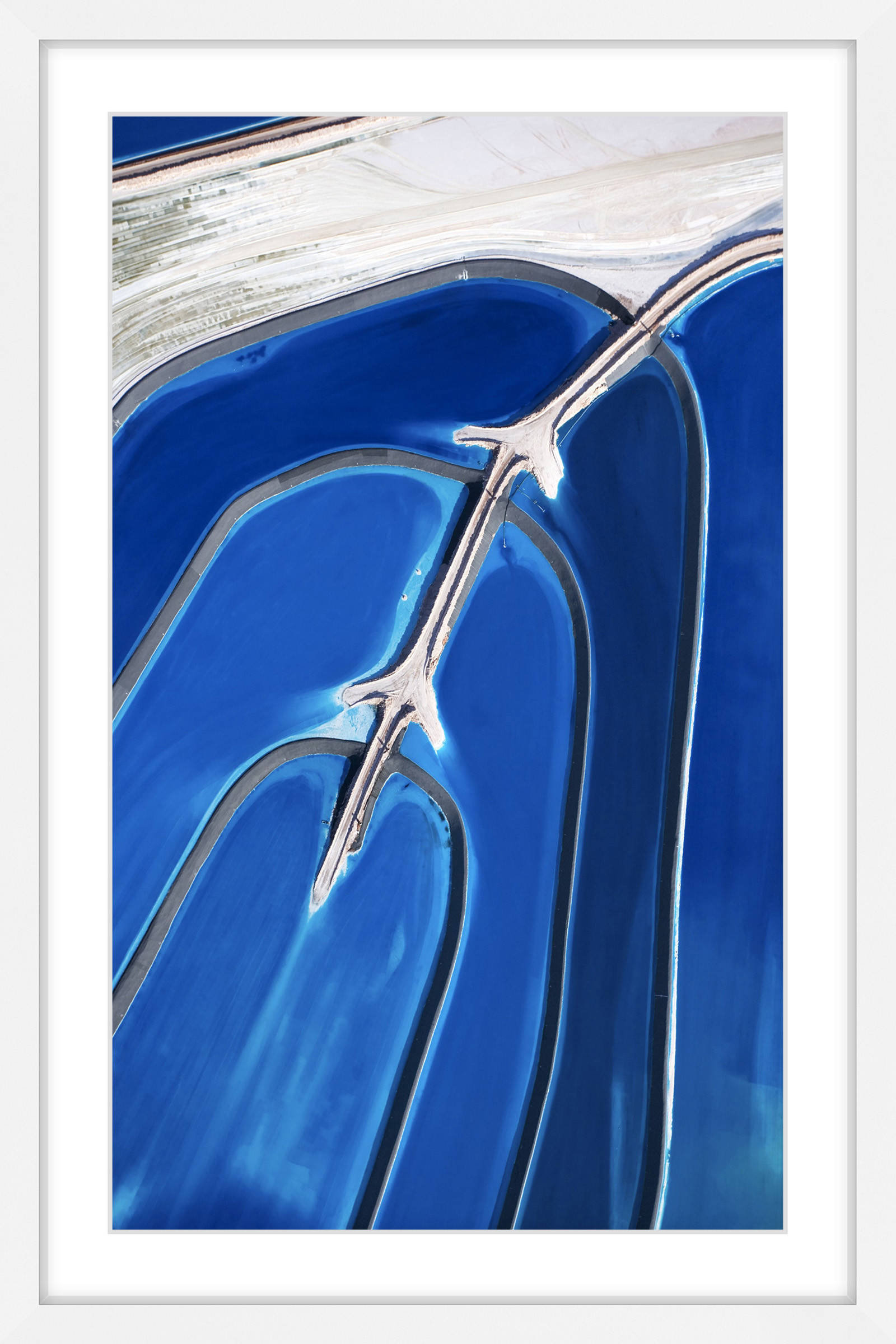 "Blue Lagoons" Framed Painting Print, 24"x36" - Contemporary - Prints ...