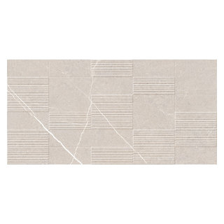Capri Faro Cream Porcelain Tile, 12"x424" Sample - Contemporary - Tile ...