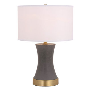 Elegant Decor Knox 1 Light Table Lamp, Brushed Brass - Modern - Table ...