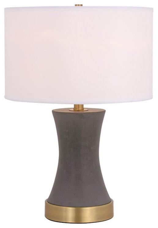 Elegant Decor Knox 1 Light Table Lamp, Brushed Brass - Modern - Table ...